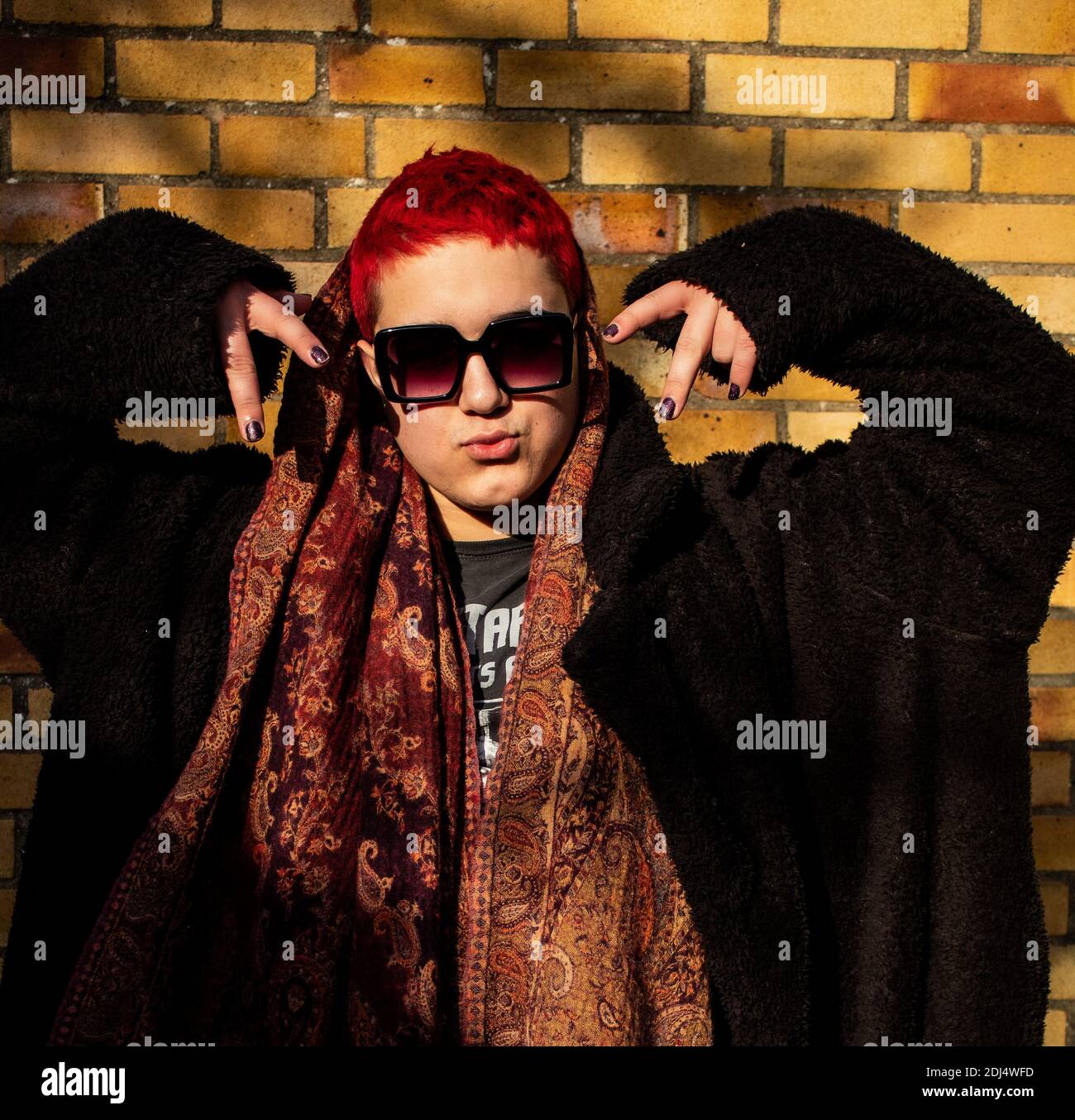 red haired son Stock Photo - Alamy