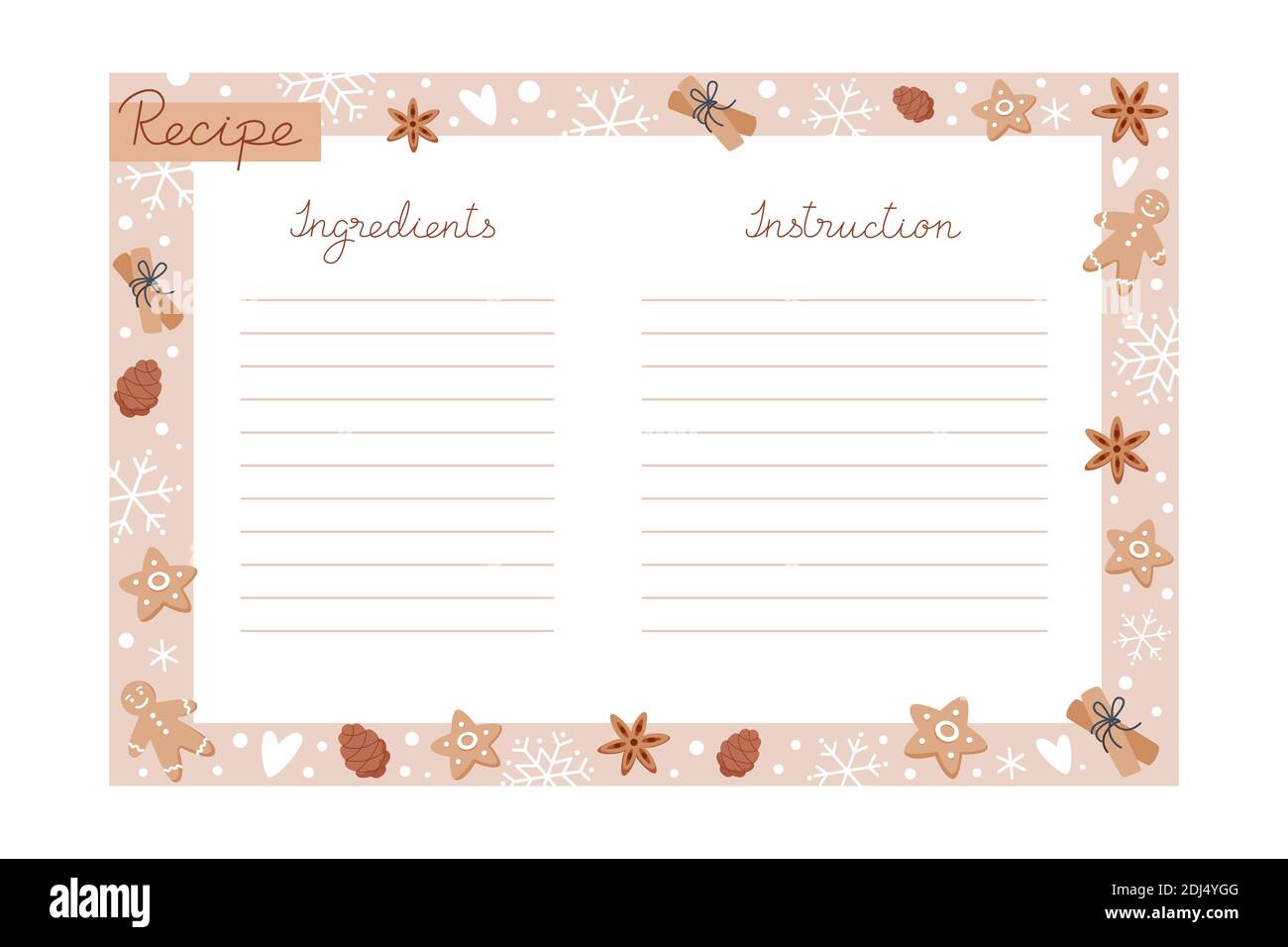 Recipe vector vectors hi-res stock photography and images - Alamy