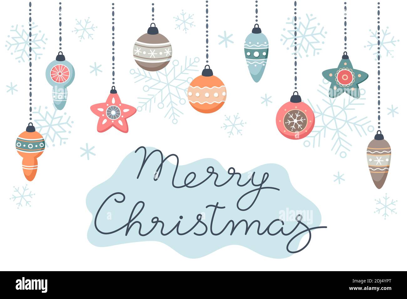 Merry christmas postcard cartoon Stock Vector Images - Alamy