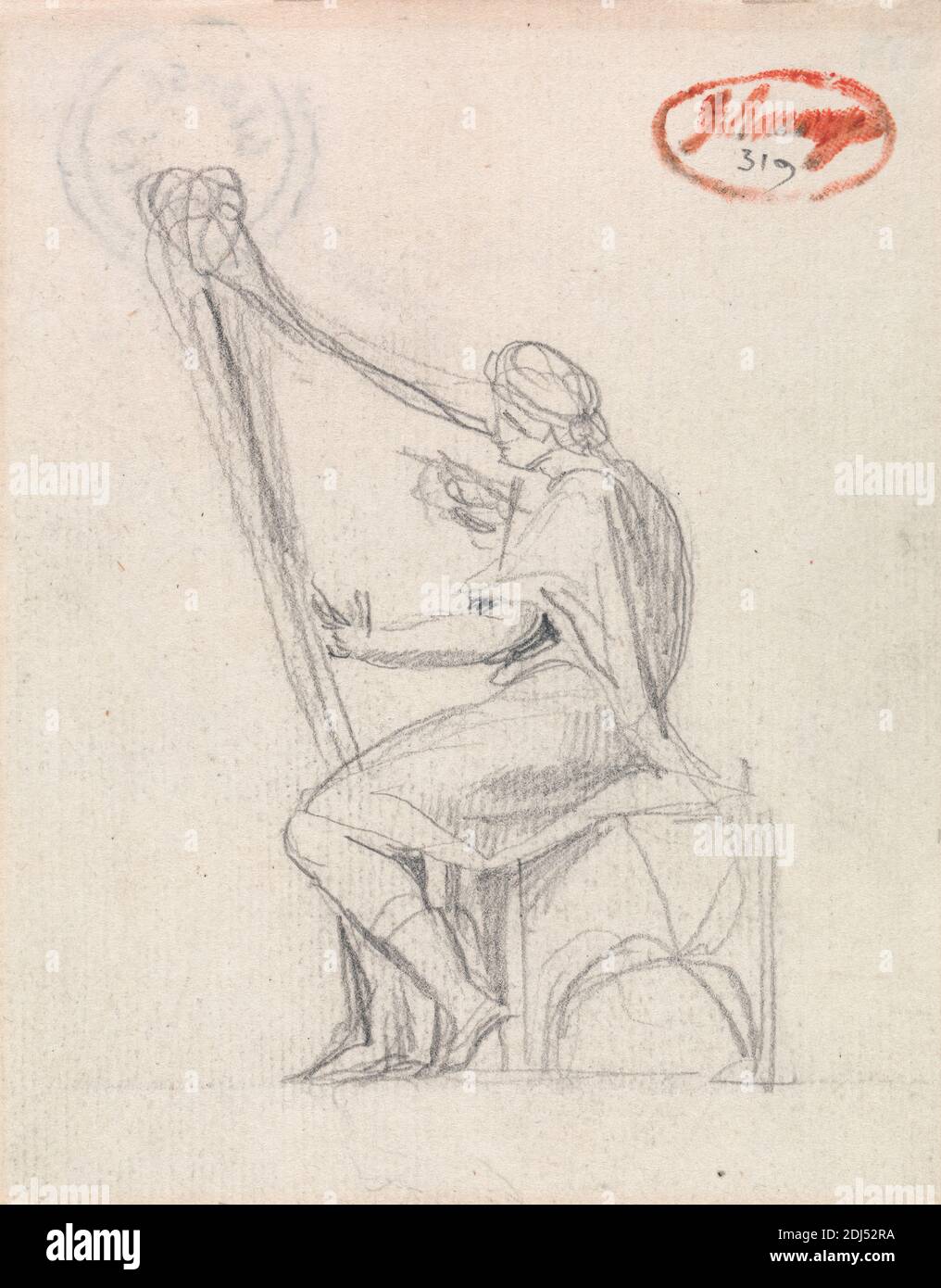 David Playing the Harp, George Romney, 1734–1802, British, undated ...