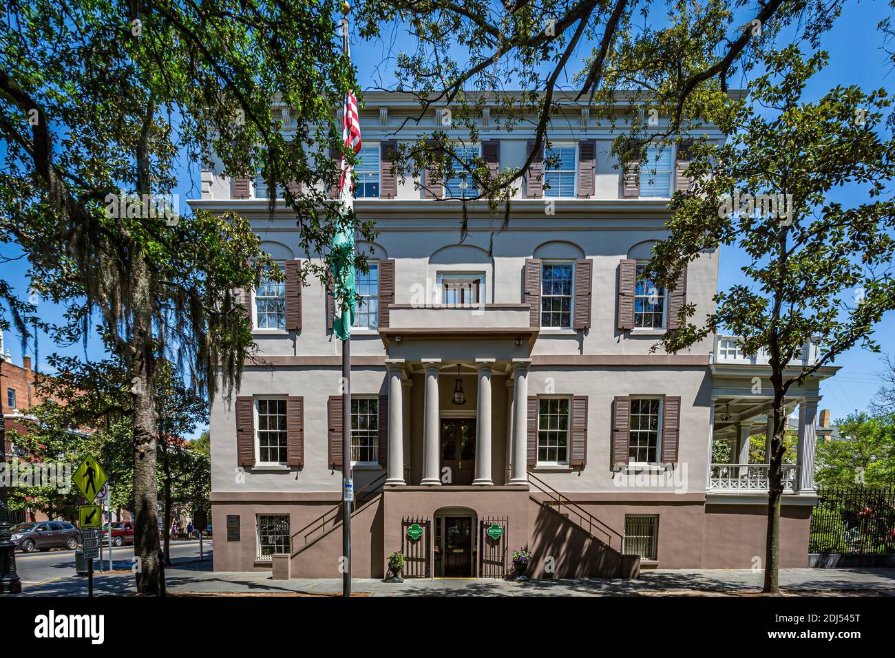 Savannah, GA / USA - April 21, 2016: Juliette Gordon Low House on the ...