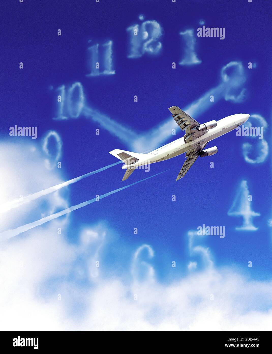 Plane and Jet Lag Stock Photo - Alamy