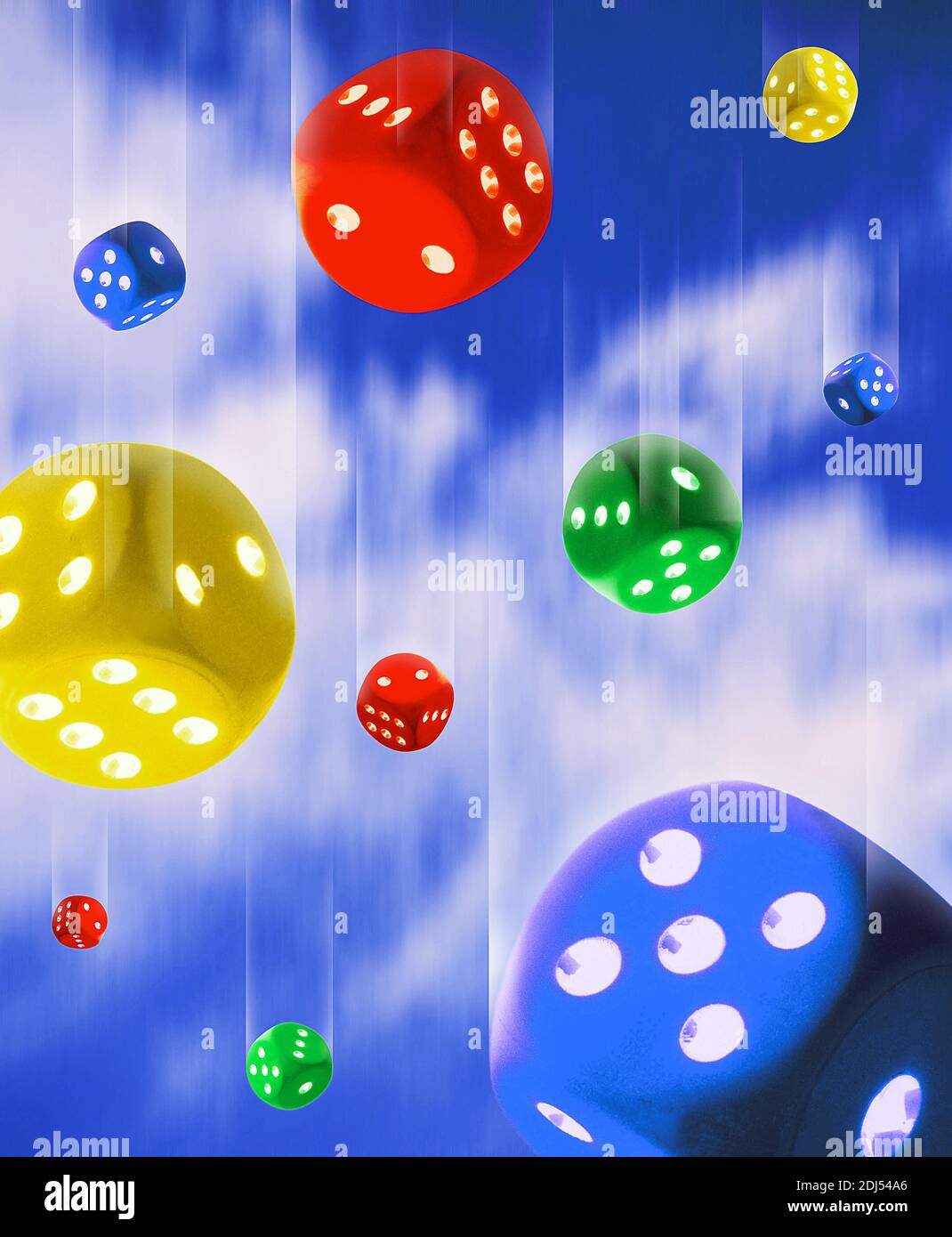 Dice falling hi-res stock photography and images - Alamy
