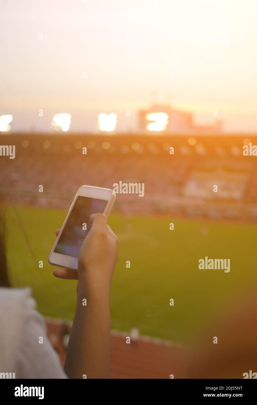 Spectator fan audience grass hi-res stock photography and images - Alamy