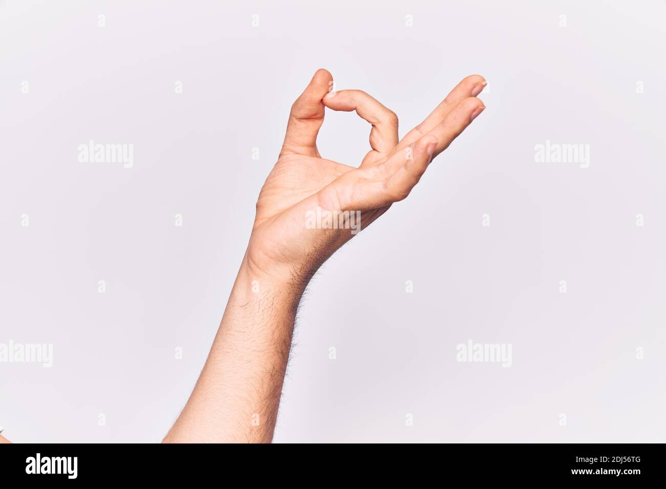 Person doing ok hand signal hi-res stock photography and images - Alamy