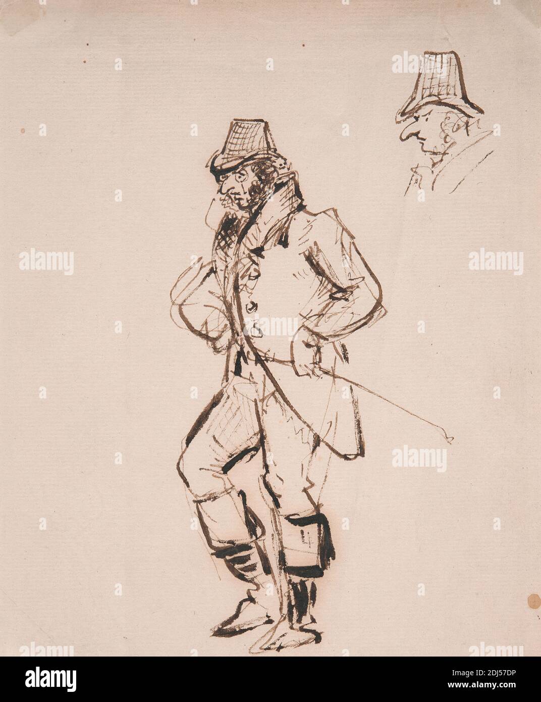 Man with a riding crop, George Cruikshank, 1792–1878, British, undated ...