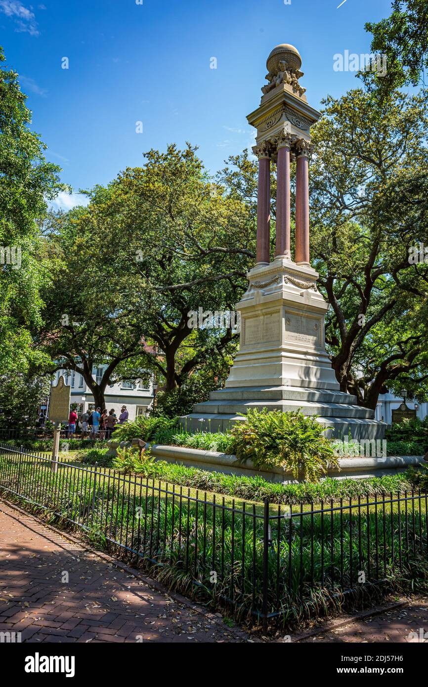 Savannah, GA / USA - April 21, 2016: William Washington Gordon monument ...