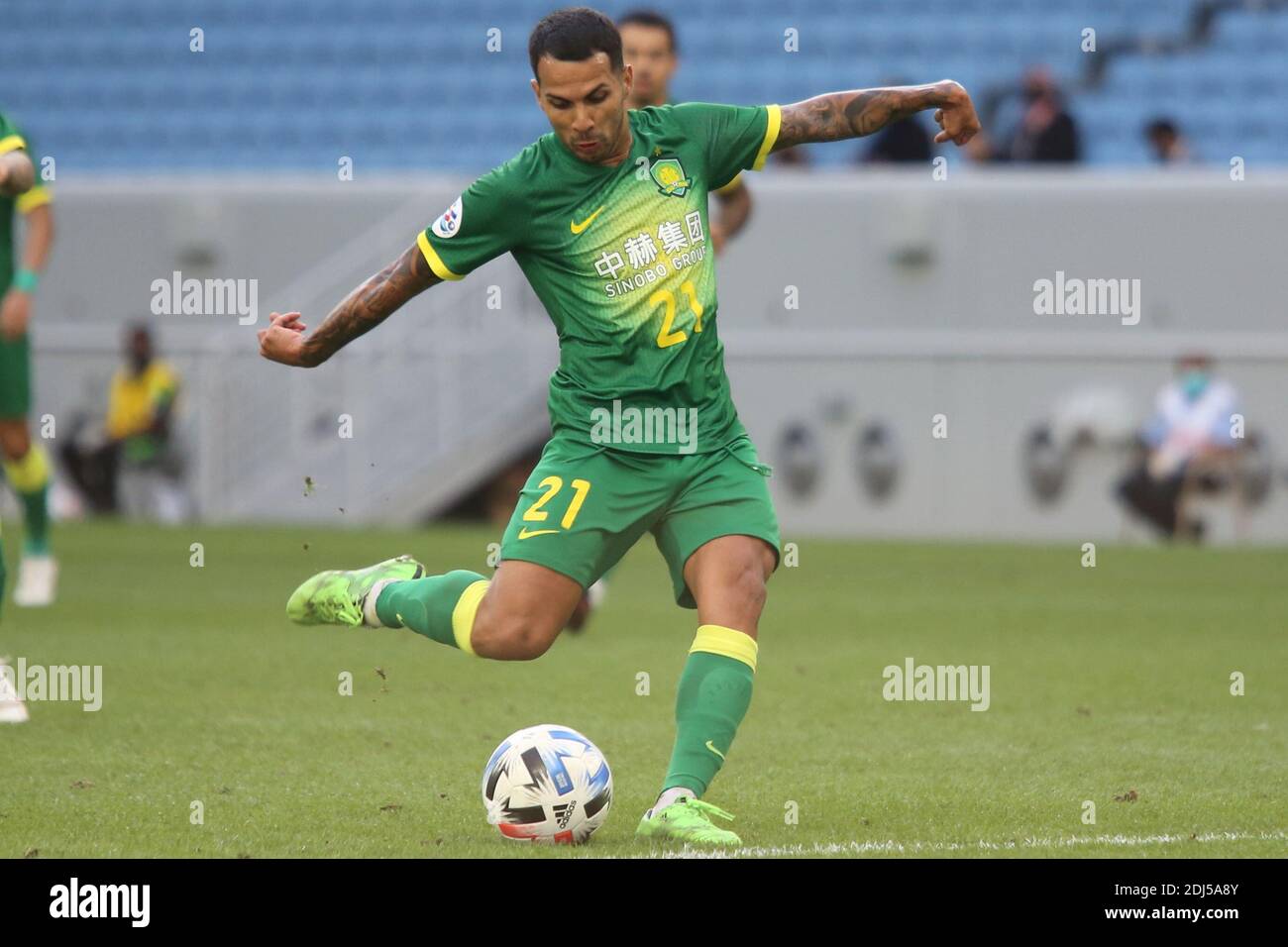 AL WAKRAH, QATAR - DECEMBER 10: Jonathan Viera of Beijing FC takes a ...