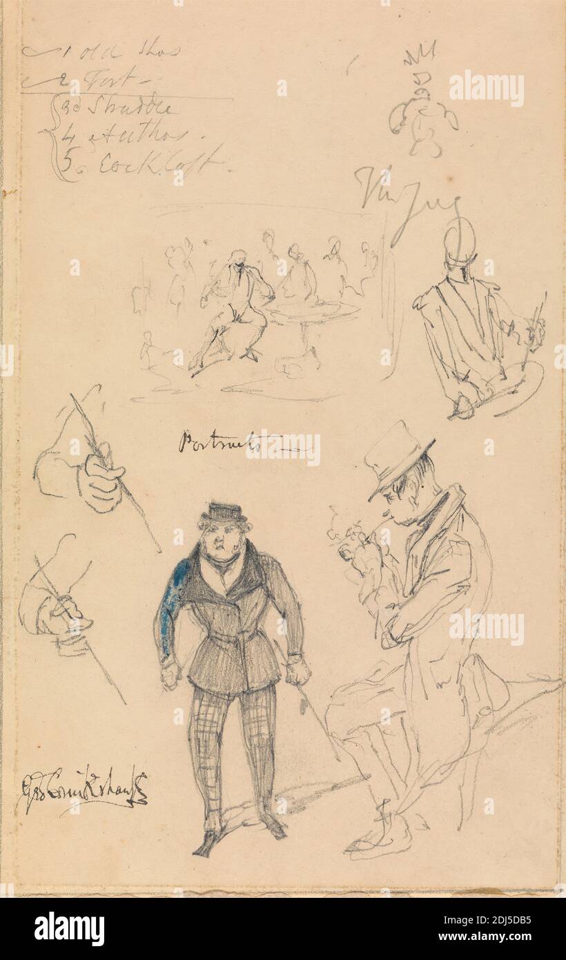 Figure Studies, George Cruikshank, 1792–1878, British, undated ...