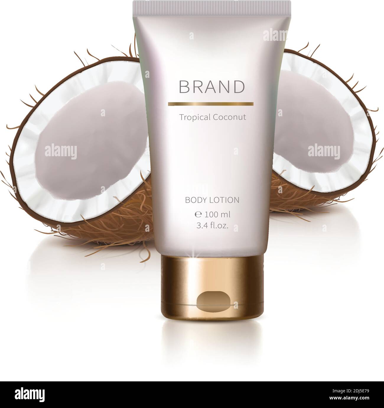 Natural beauty product mockup Cut Out Stock Images & Pictures - Alamy