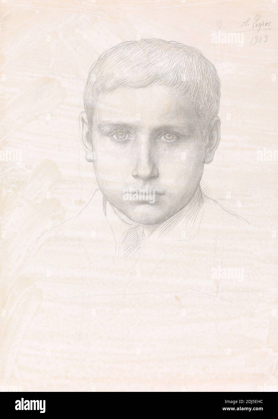 A Young Boy, Alphonse Legros, 1837–1911, French, active in Britain ...