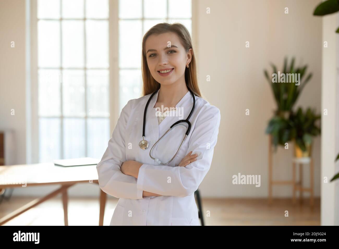 Female healthcare worker posing in hi-res stock photography and images ...