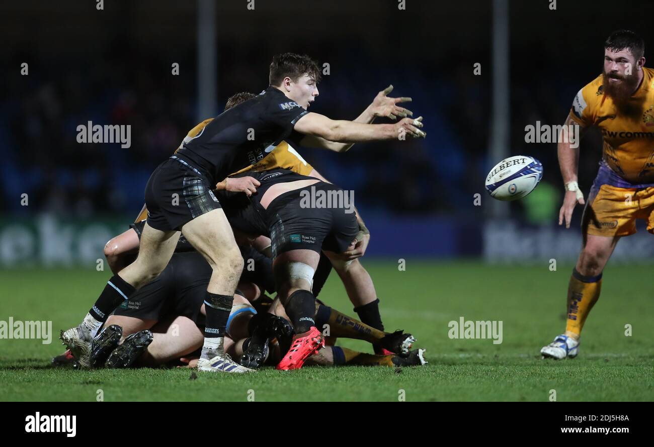 Glasgow Warriors' Jamie Dobie in action during the Heineken Champions ...