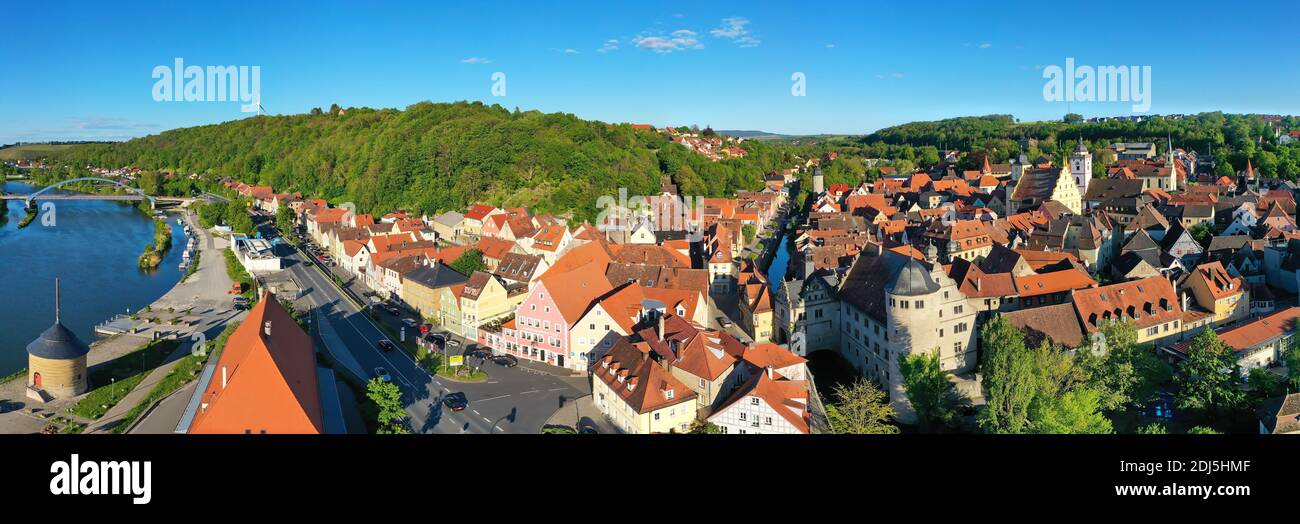 Aerial View Of Marktbreit Stock Photo - Alamy