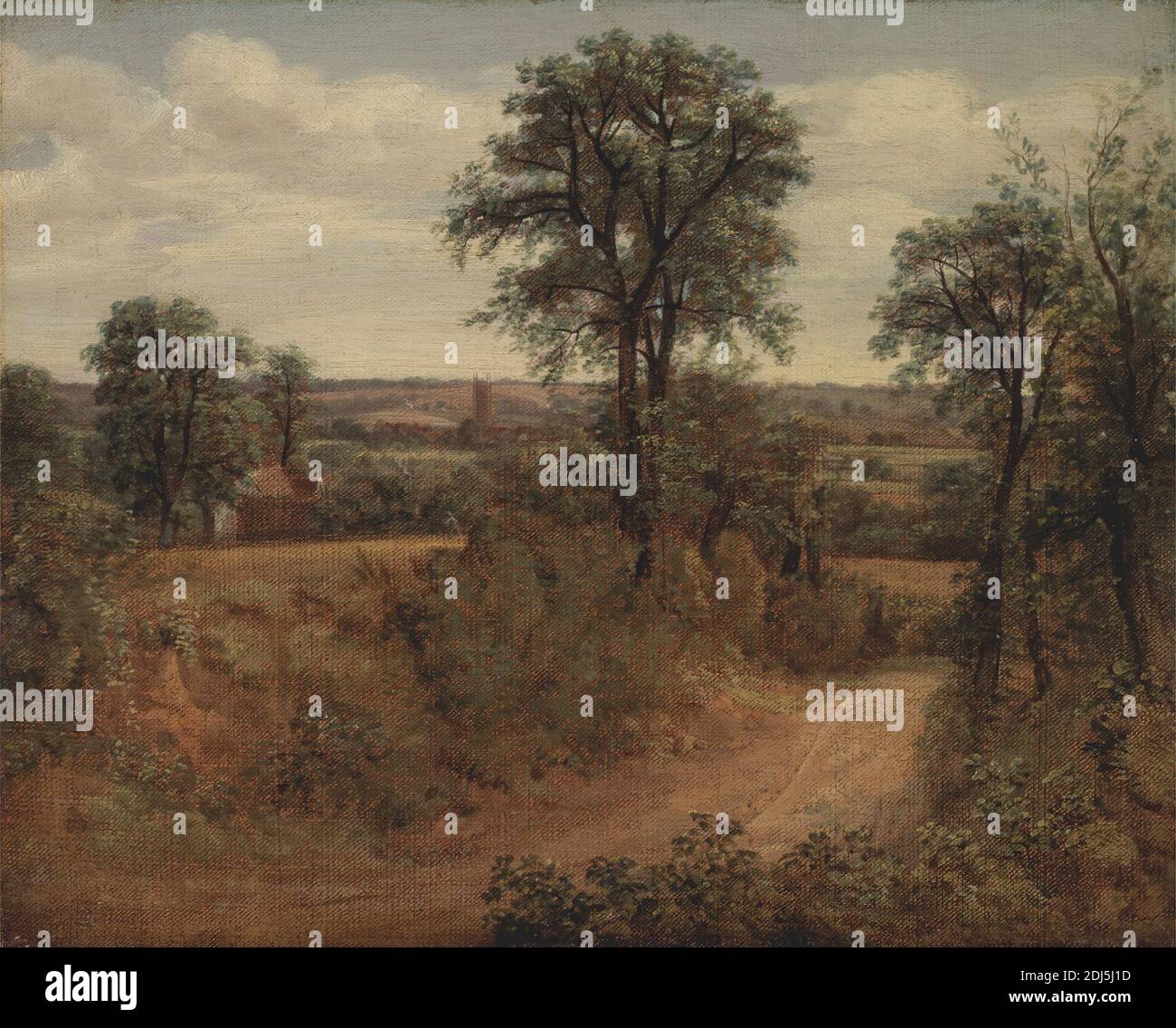 John constable dedham village hi-res stock photography and images - Alamy