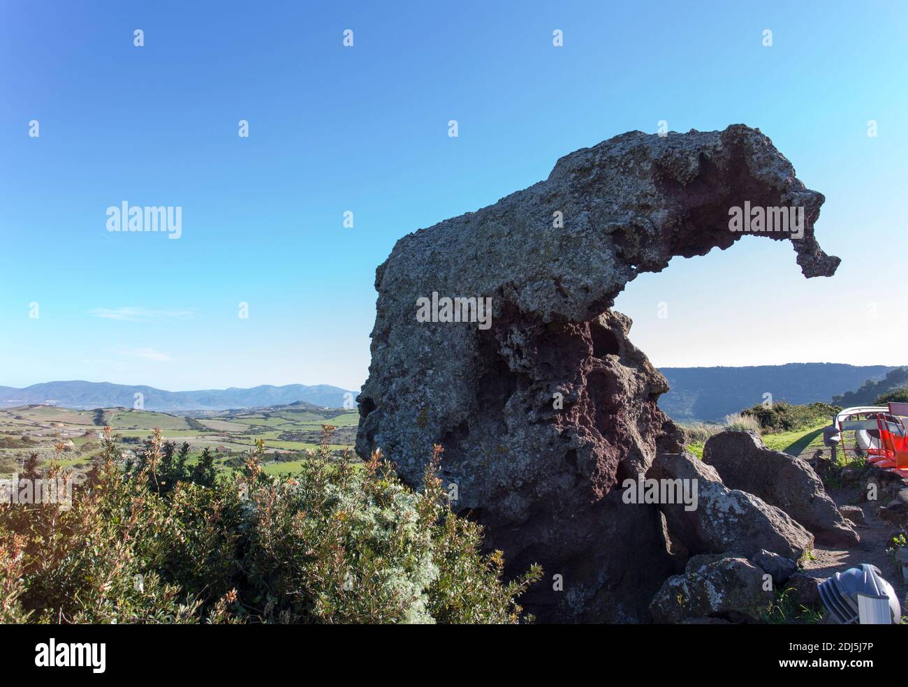 The Elephant Rock located near Castelsardo in Sardinia, Italy Stock ...