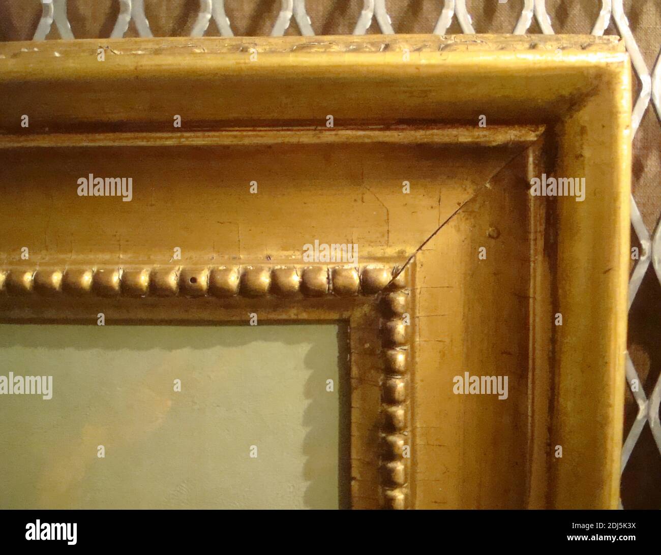 British, Neoclassical frame, Unknown framemaker, late 18th century, Carved wood, later oil ...