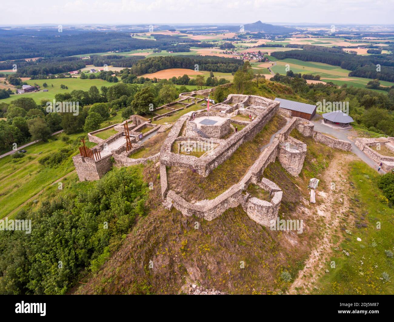 Reconstructed Waldeck-Castle in Kemnath-Waldeck, Germany Stock Photo ...