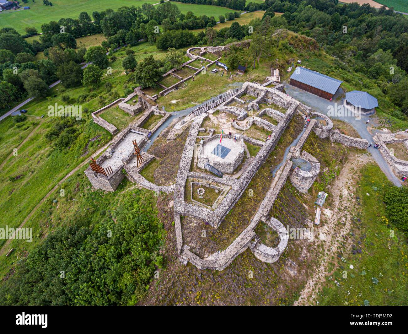 Reconstructed Waldeck-Castle in Kemnath-Waldeck, Germany Stock Photo ...