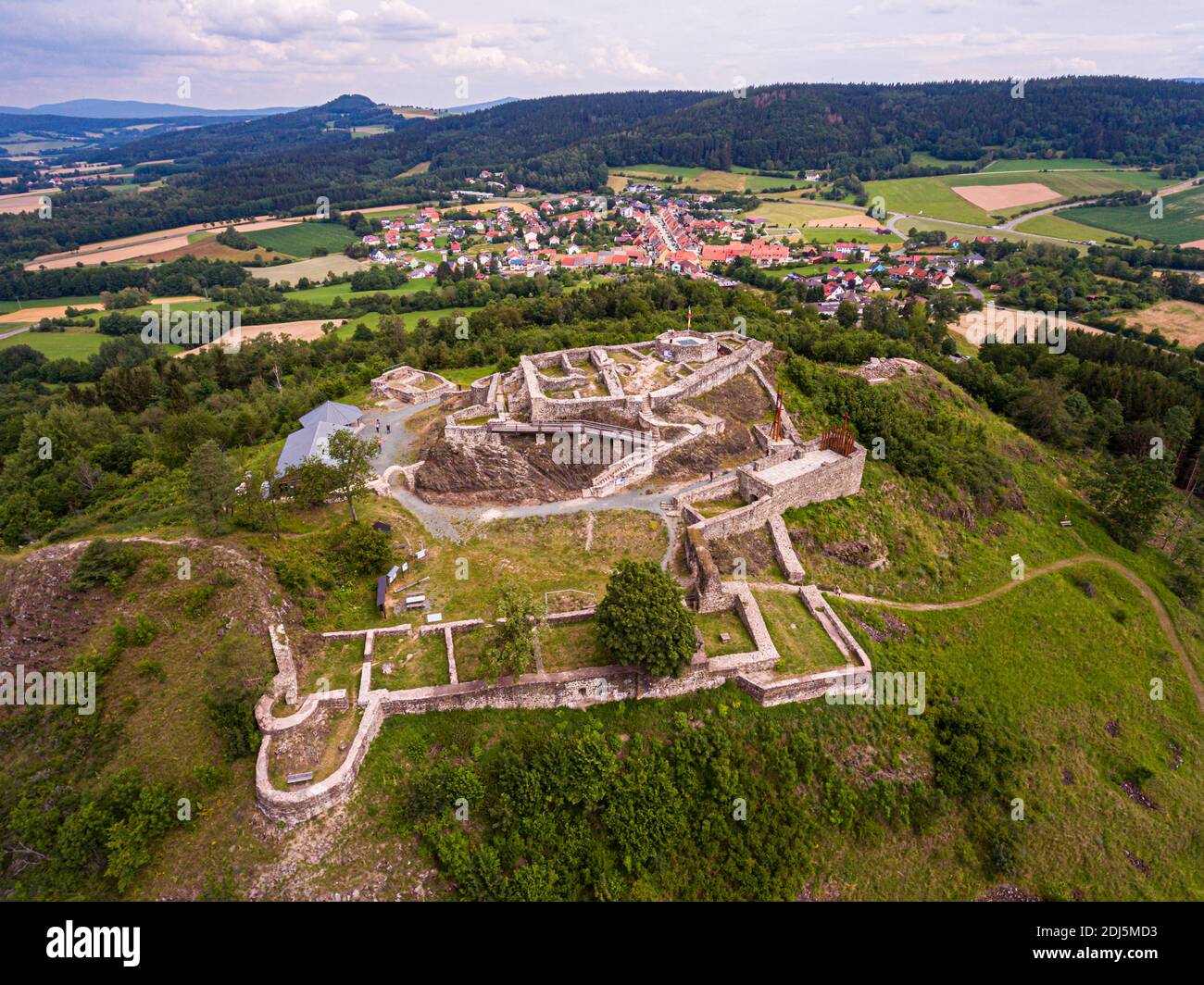 Reconstructed Waldeck-Castle in Kemnath-Waldeck, Germany Stock Photo ...