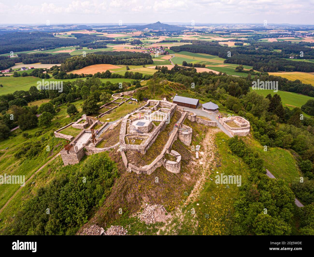 Reconstructed Waldeck-Castle in Kemnath-Waldeck, Germany Stock Photo ...