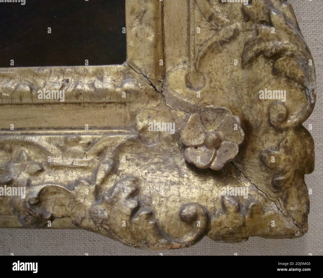 British, Louis XIV style frame, Unknown framemaker, mid-18th century, Carved wood, later oil ...