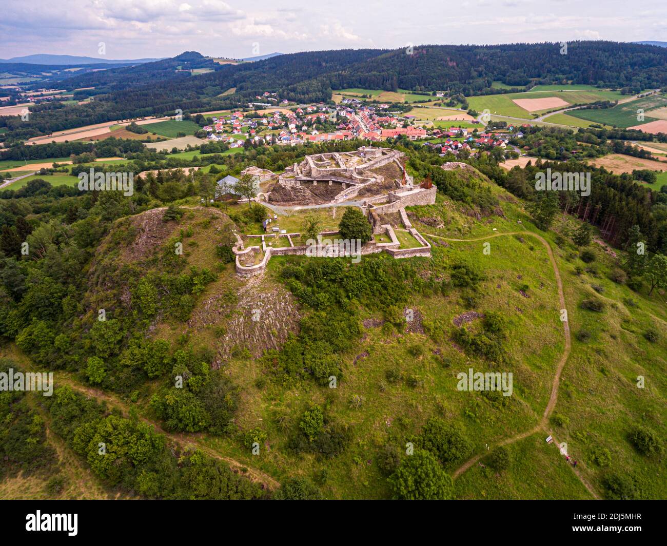 Reconstructed Waldeck-Castle in Kemnath-Waldeck, Germany Stock Photo ...