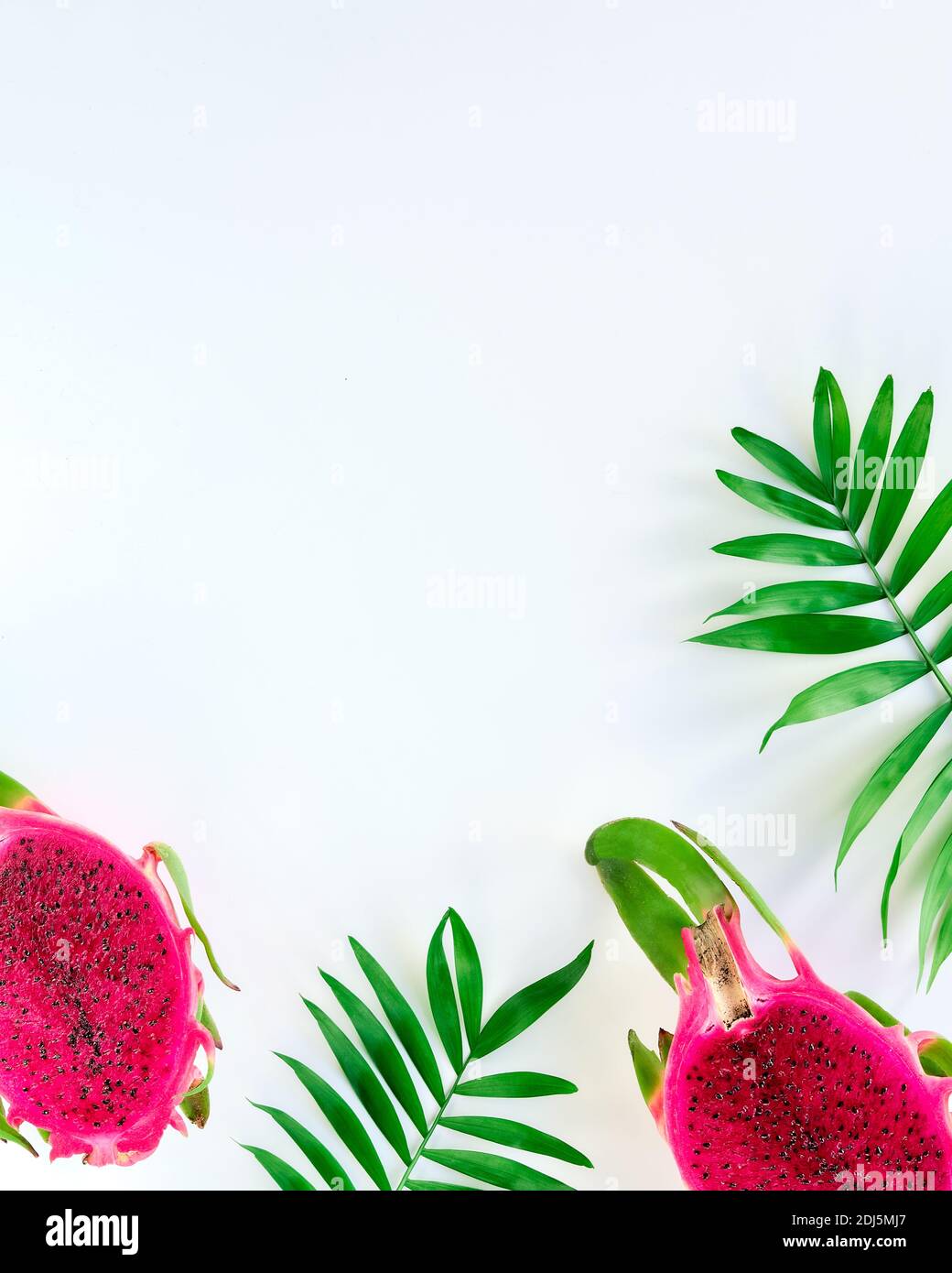 Fresh organic pink dragon fruit, pitaya or pitahaya, on white ...