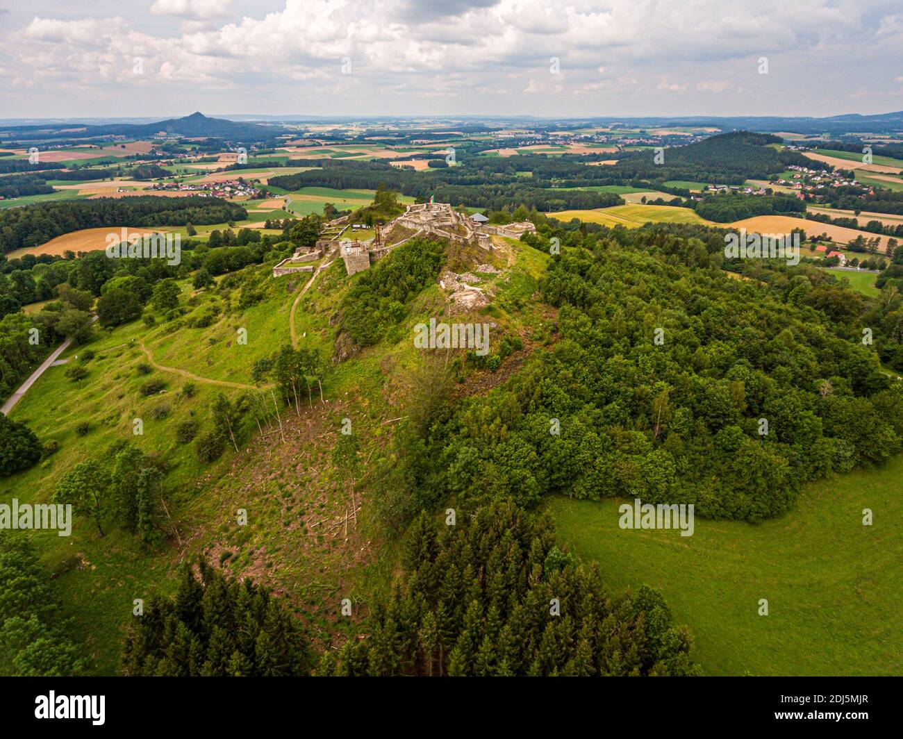 Reconstructed Waldeck-Castle in Kemnath-Waldeck, Germany Stock Photo ...