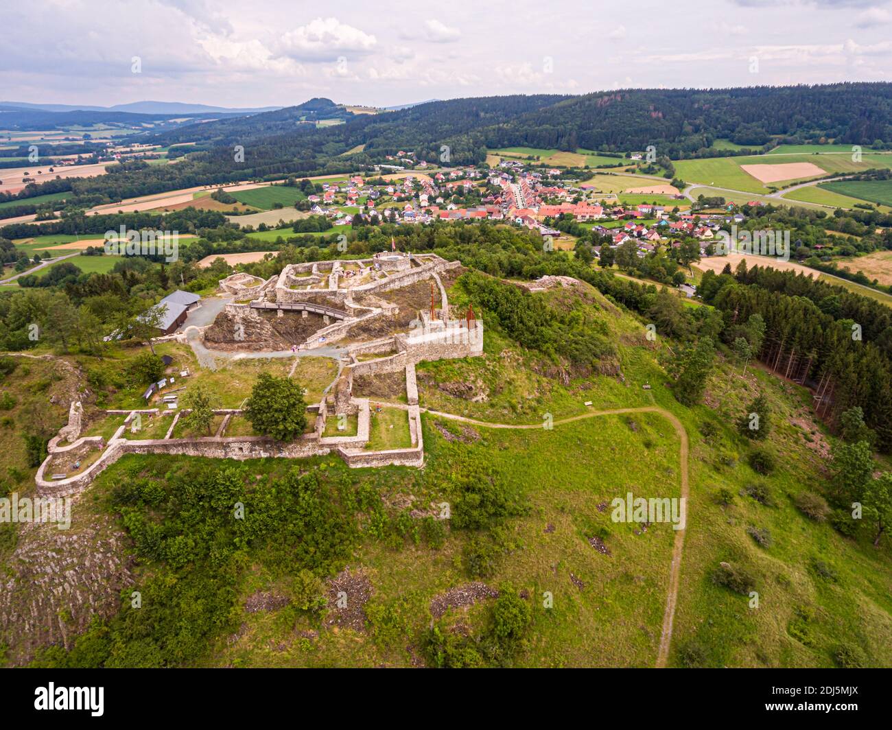 Reconstructed Waldeck-Castle in Kemnath-Waldeck, Germany Stock Photo ...