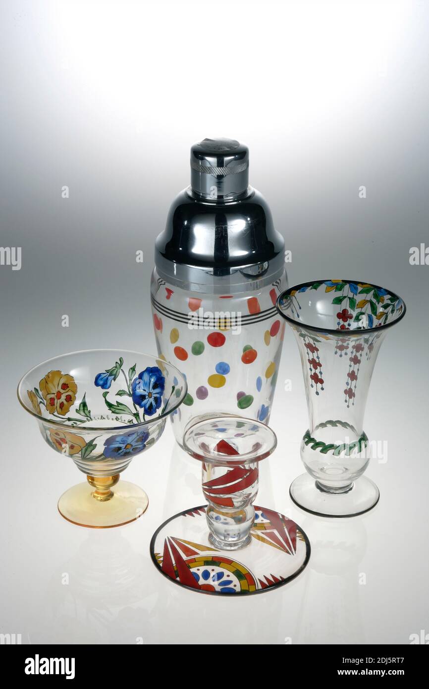 British Glass Foundation glass collection Stock Photo - Alamy