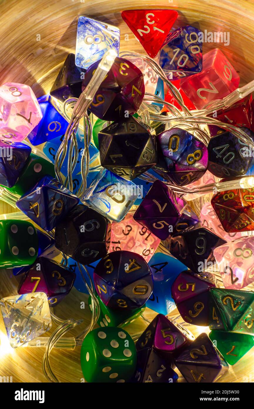 Dice in red black colors hi-res stock photography and images - Alamy