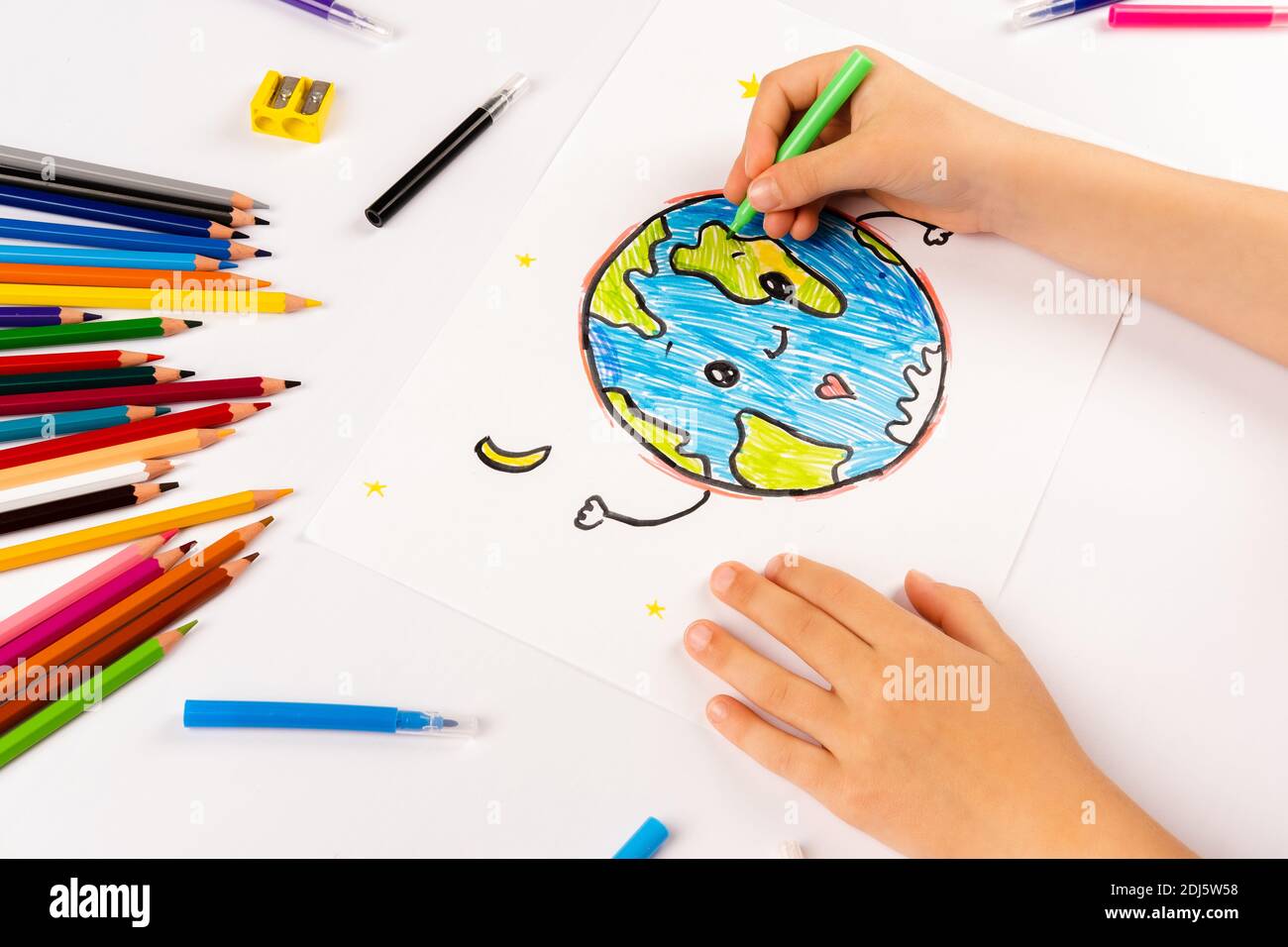 Child Drawing Map High Resolution Stock Photography and Images - Alamy