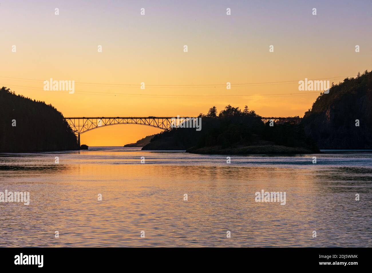 Deception pass bridge whidbey island hi-res stock photography and ...