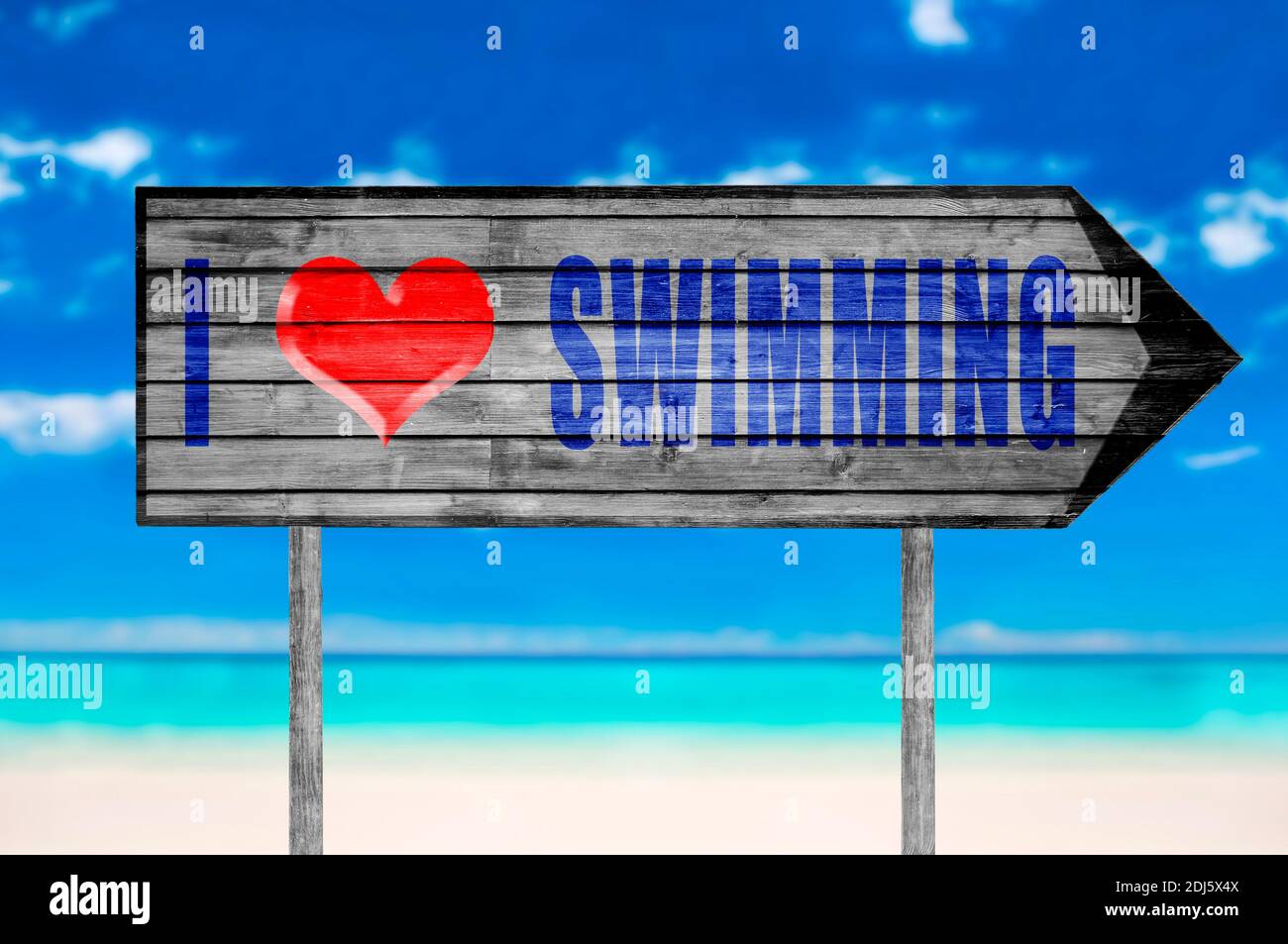 I love swimming hi-res stock photography and images - Alamy