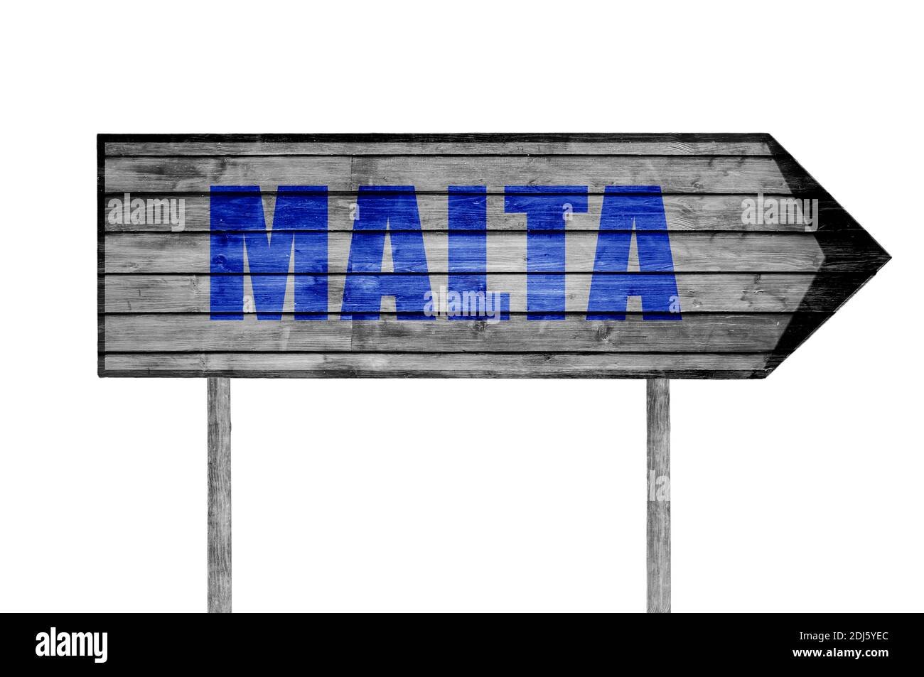 Malta wooden sign beach hi-res stock photography and images - Alamy