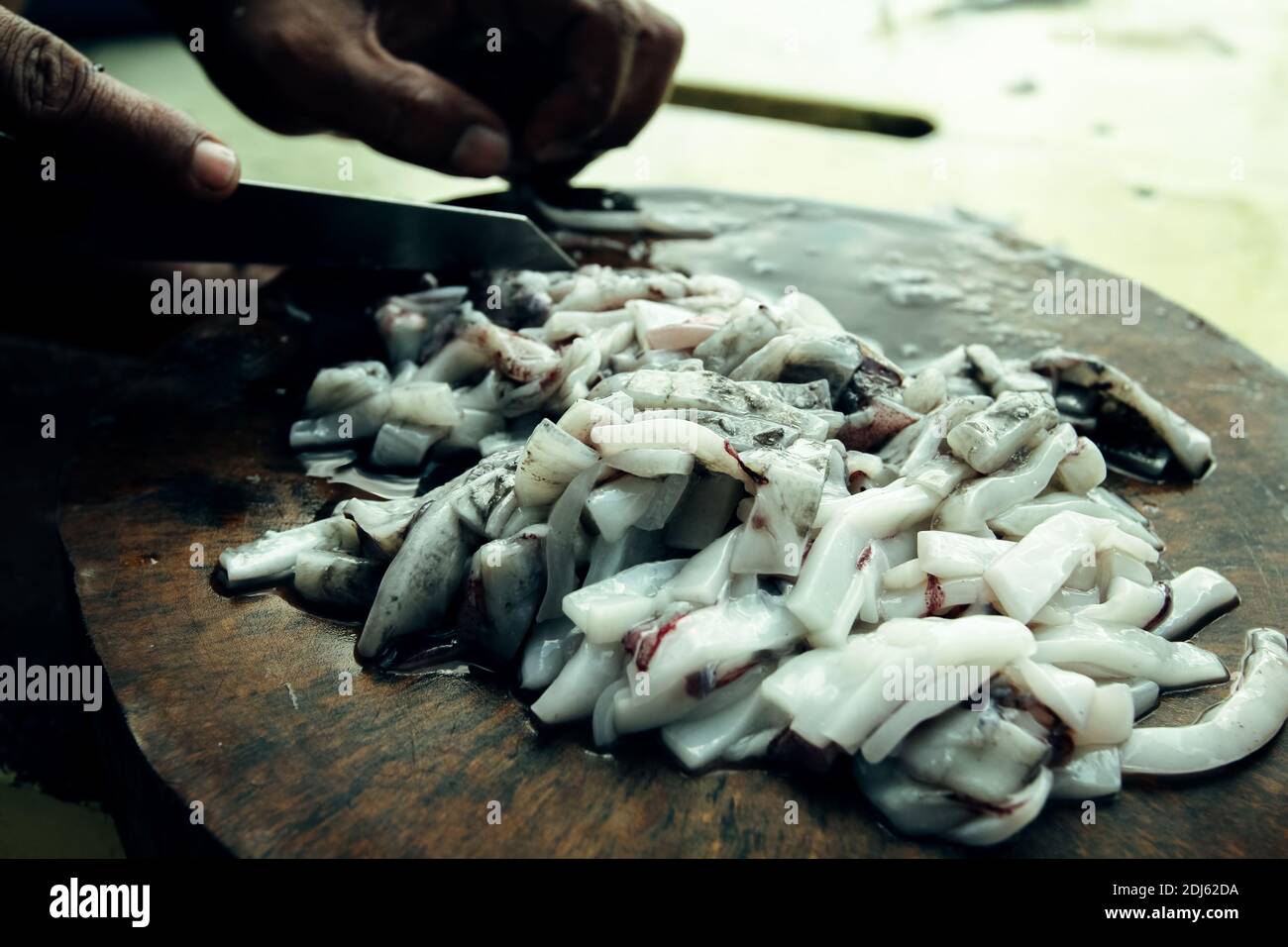 Squid bait shredder of fishing in the Gulf of Thailand Stock Photo - Alamy