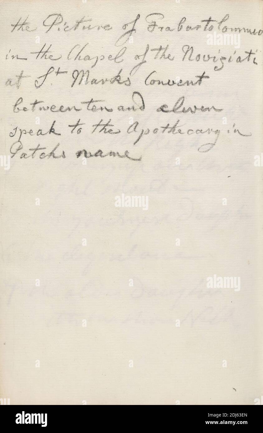 Manuscript Notes, George Romney, 1734–1802, British, 1773, Graphite on ...