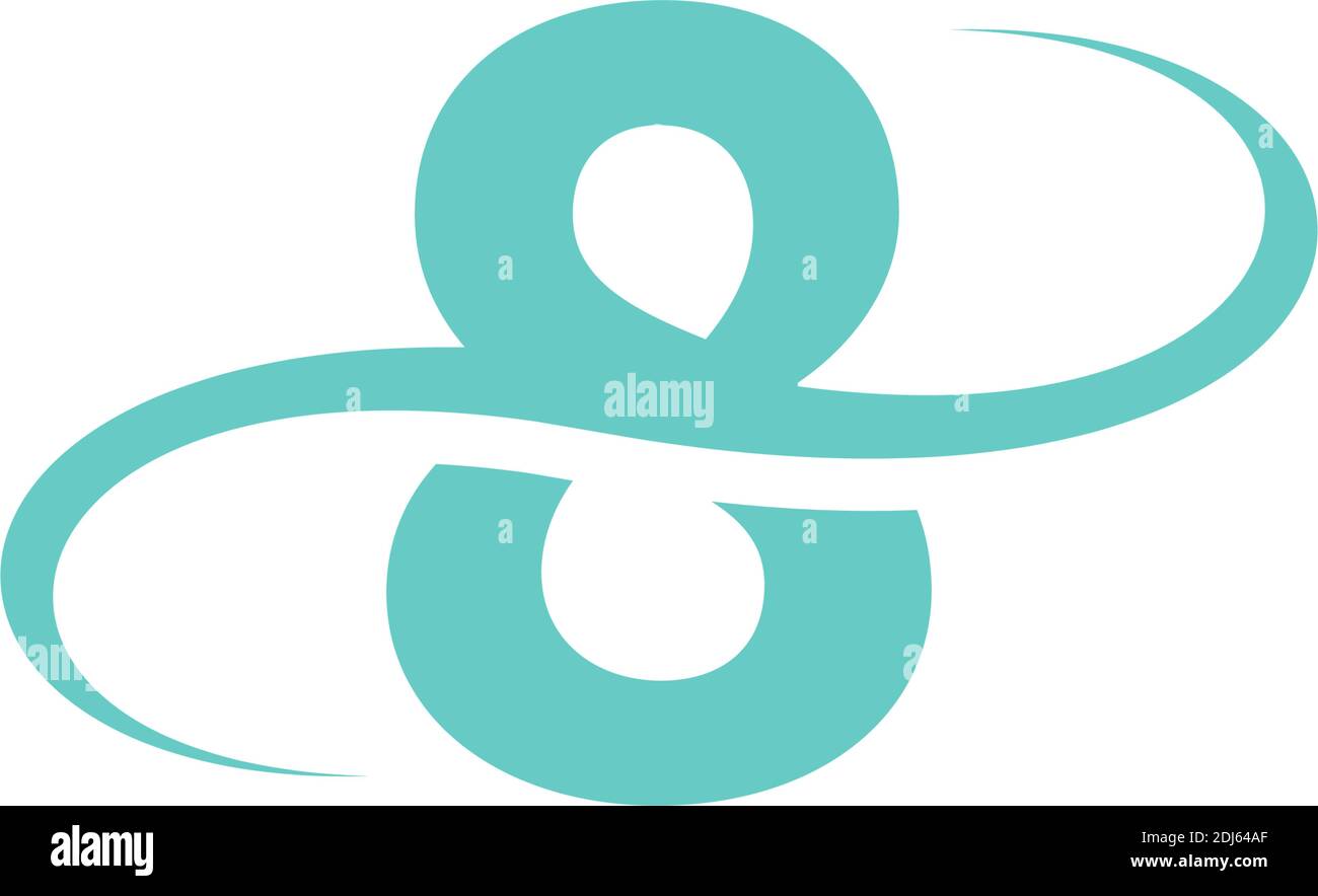 Number 8 logo icon design vector illustration Stock Vector Image & Art ...