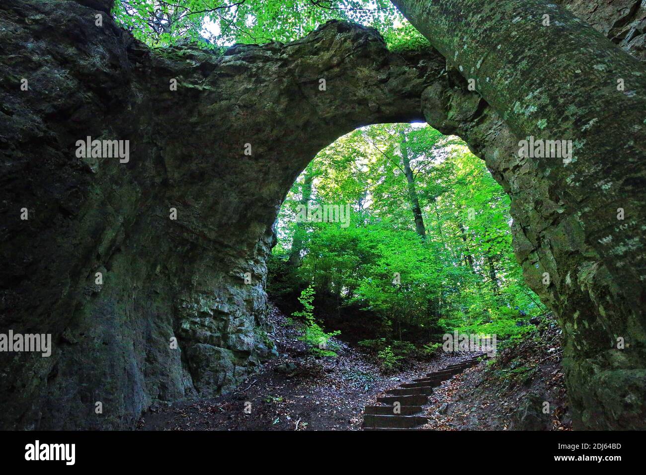 The rock gate is a sight of Emmendorf near Kinding Stock Photo - Alamy