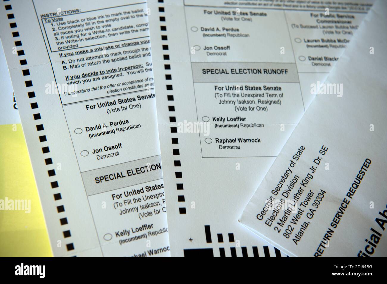 Georgia ballots in 2020 hi-res stock photography and images - Alamy