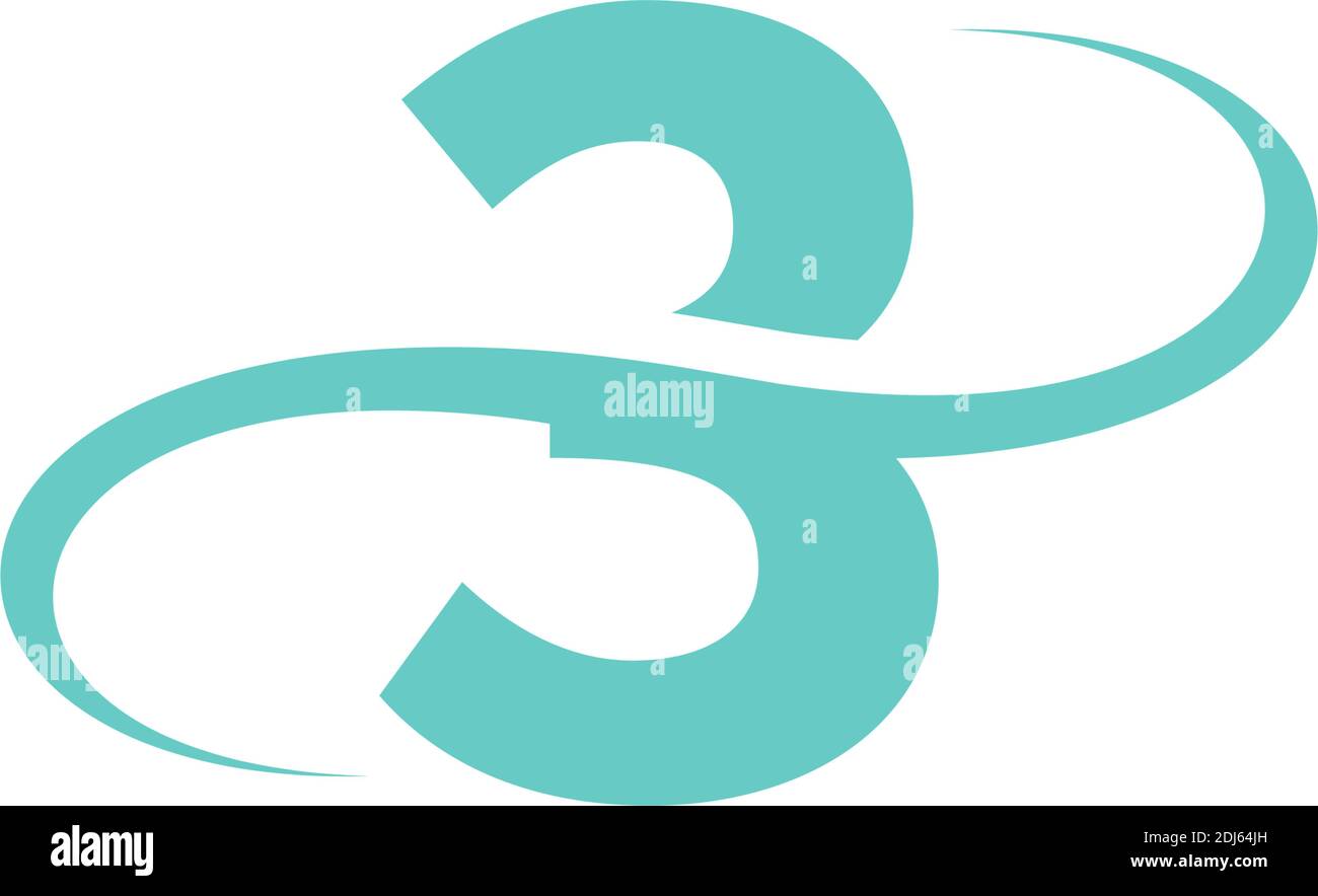 Number 3 logo icon design vector illustration Stock Vector Image & Art ...