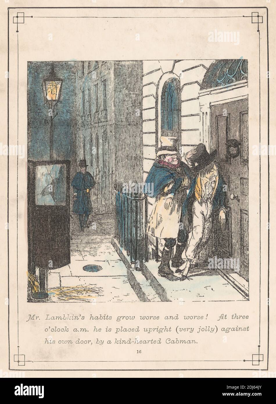 Illustrations from Mr. Lambkin, plate 16, Print made by George ...