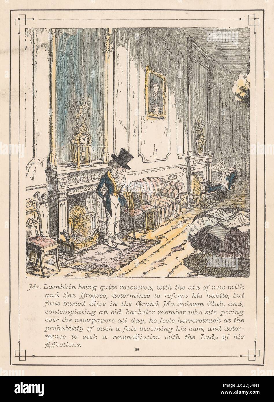 Illustrations from Mr. Lambkin, plate 22, Print made by George ...