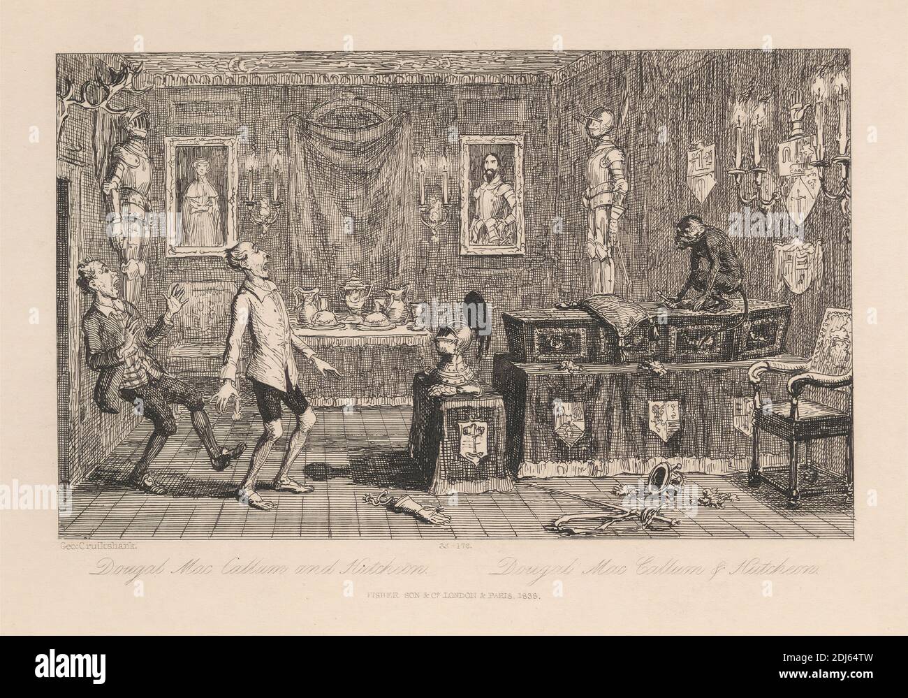 Dougal Mac Callum and Hutcheon, Print made by George Cruikshank, 1792 ...