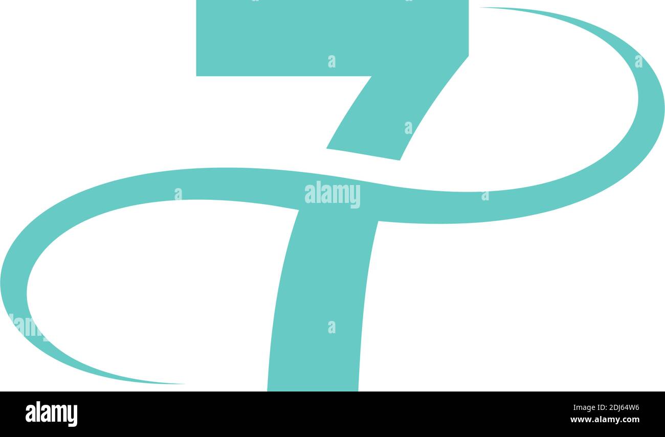 Number 7 logo icon design vector illustration Stock Vector Image & Art ...