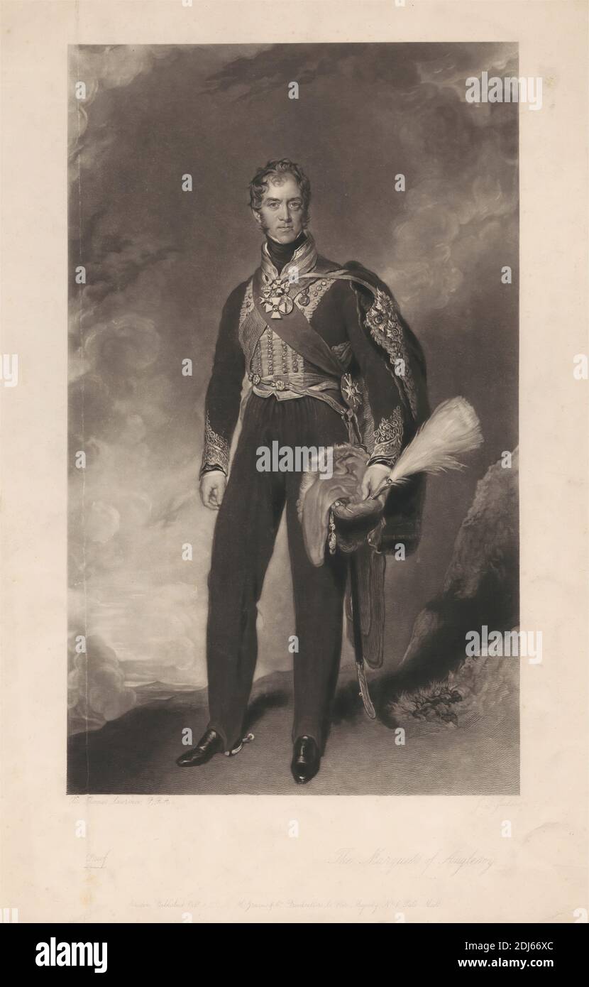 Henry William Paget, first Marquess of Anglesey, Print made by John R ...