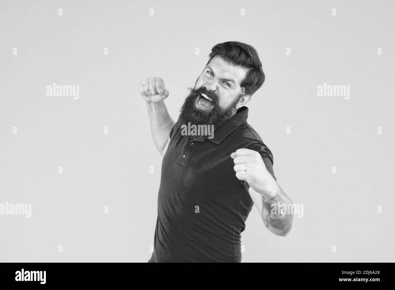 Motivated guy Black and White Stock Photos & Images - Alamy