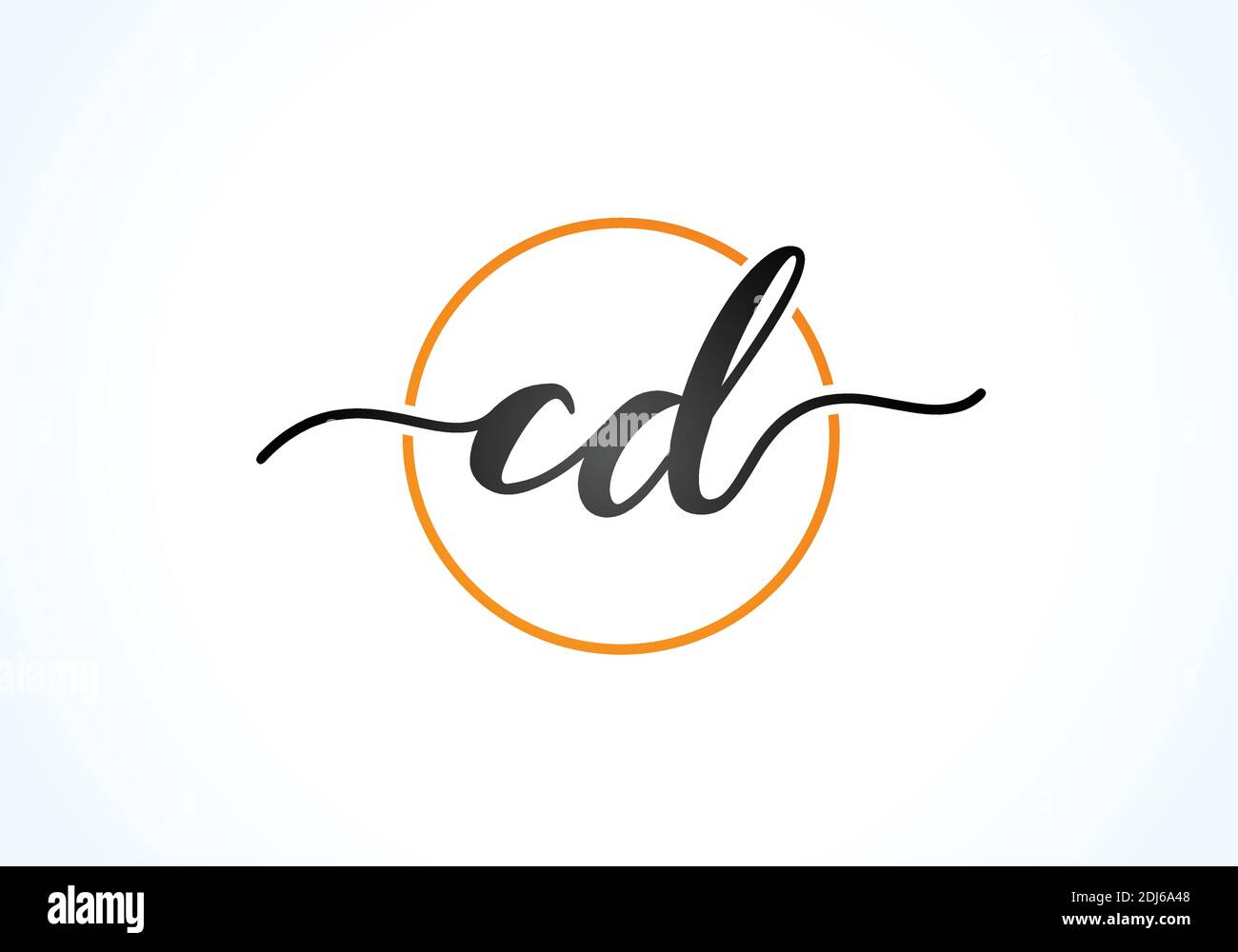 Initial Monogram Letter C D Logo Design Vector Template. Graphic ...