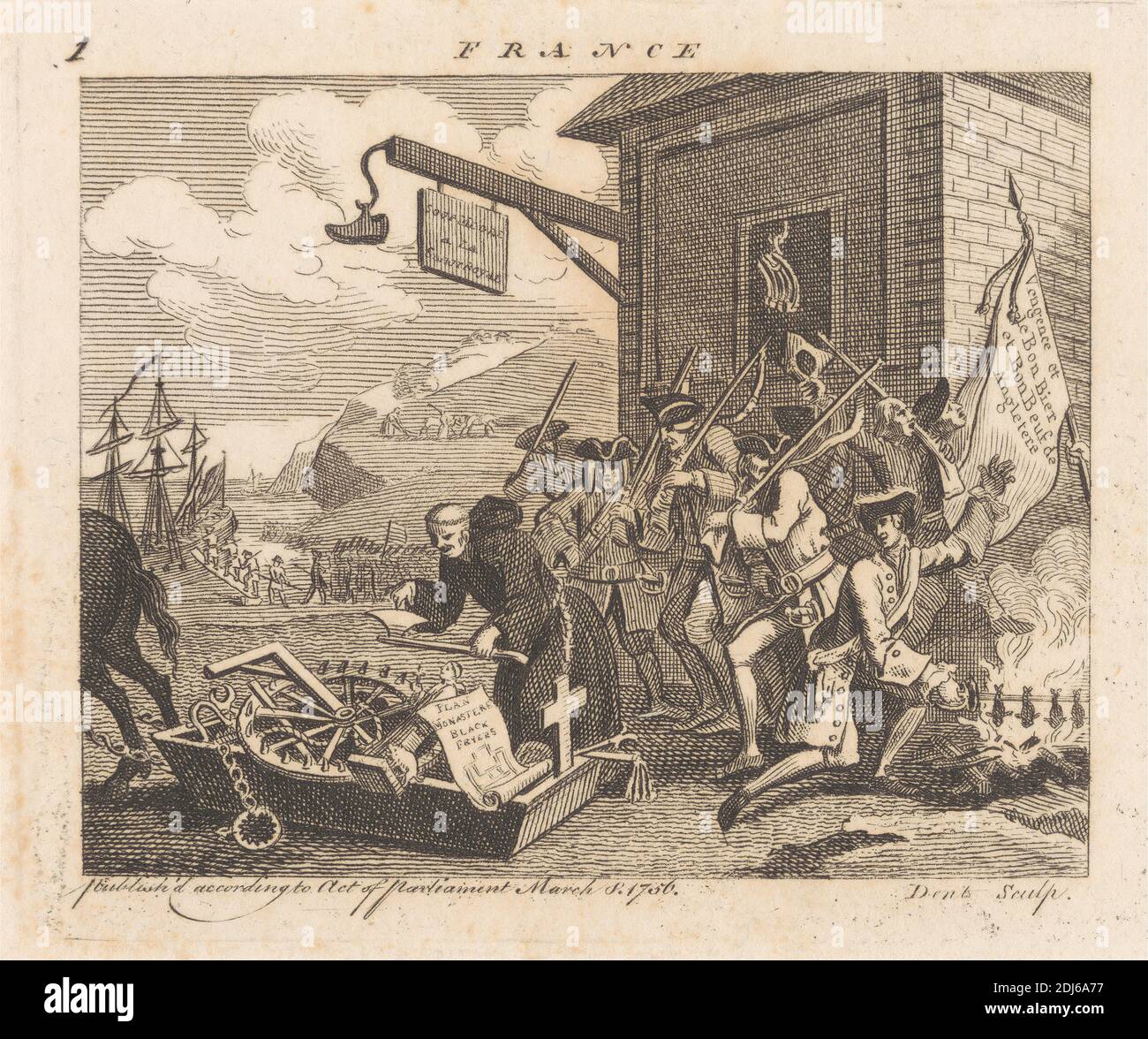 The Invasion, Plate I, France, William Hogarth, 1697–1764, British ...